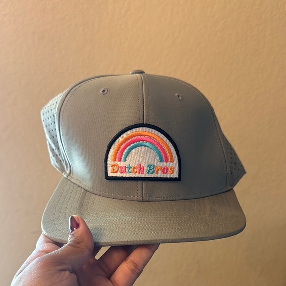 Dutch Bros | Accessories | Dutch Bros Tan Snapback Hat With Rainbow ...